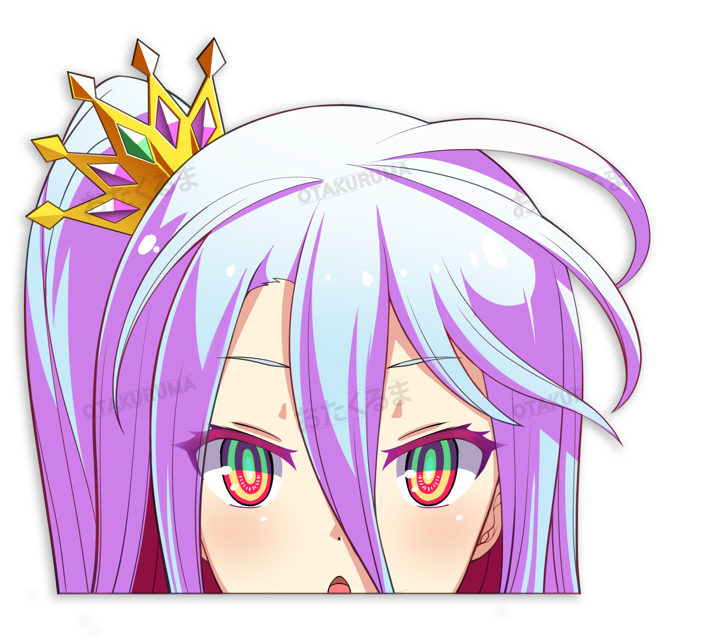 Anime Peeker and Stickers | No Game No Life | Shiro – Otakuruma